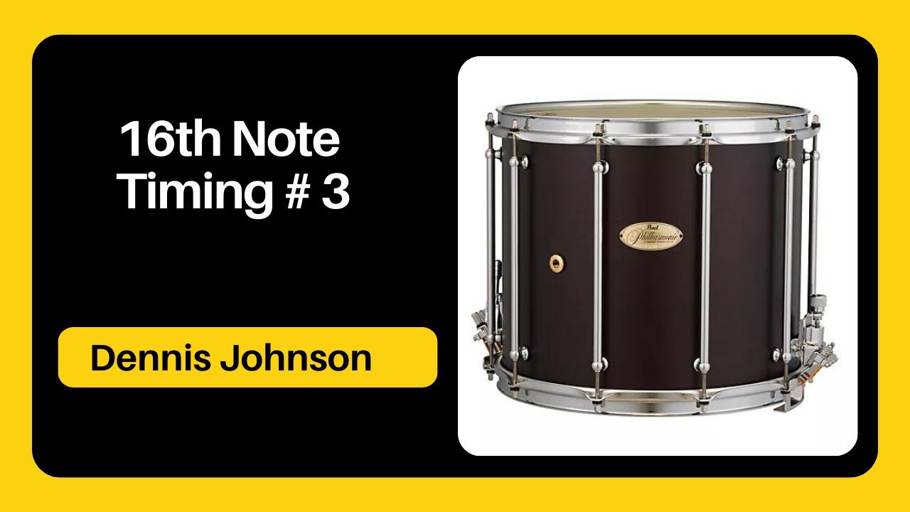 16th Note Timing # 3 Play Along - YouTube