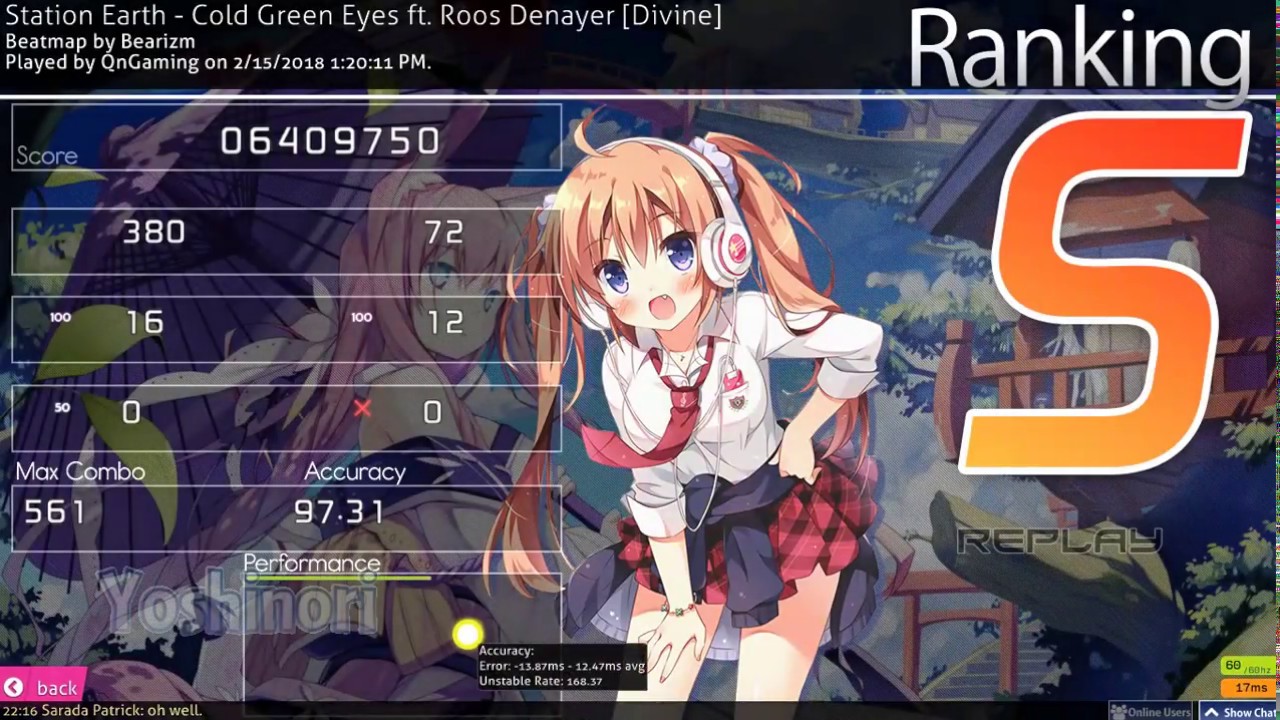 NEW TOP PLAY | [osu!] Station Earth - Cold Green Eyes ft. Roos Denayer ...