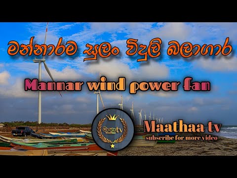 මන්නාරම් සුලං බලාගාර/Mannar wind power fan video /Maathaa tv 🇱🇰 - YouTube