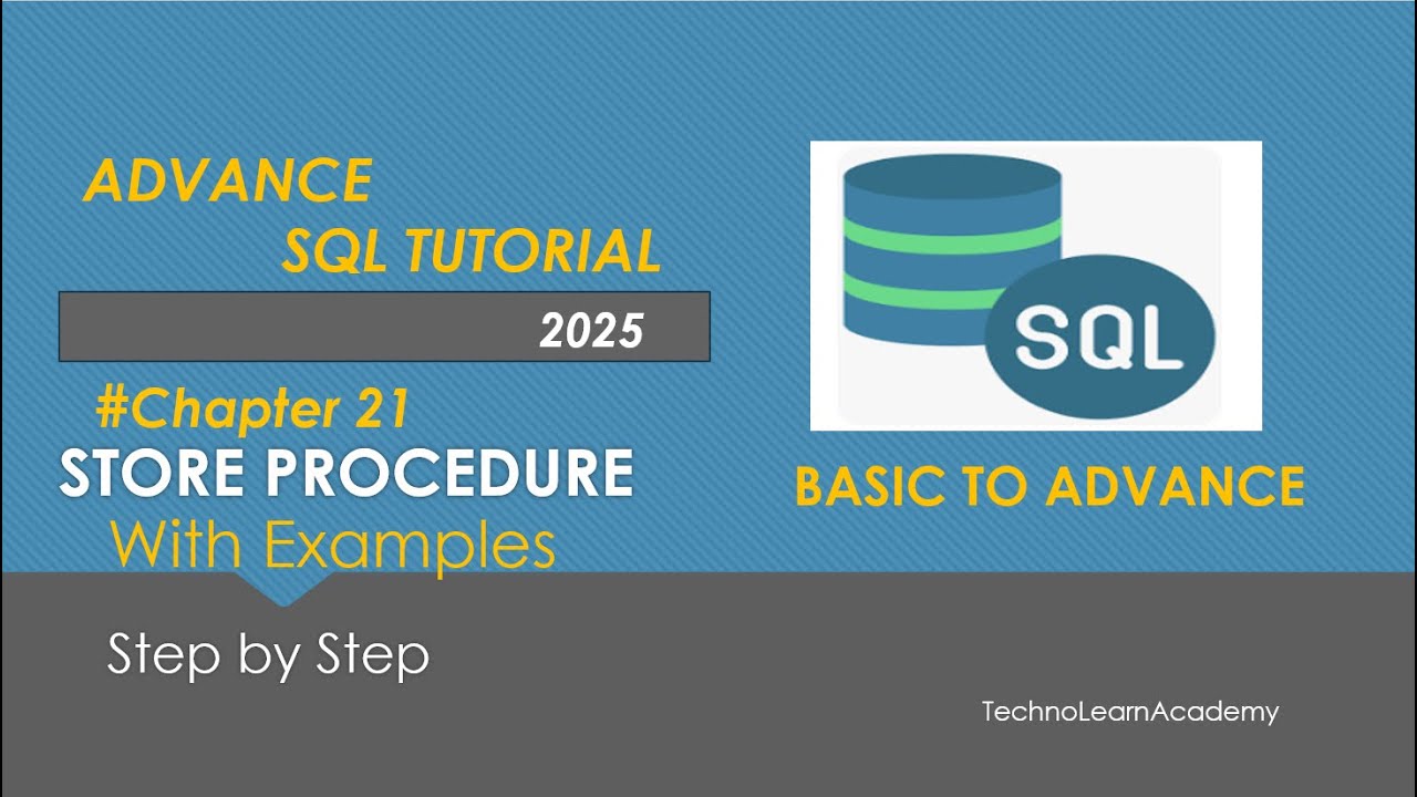 MS SQL Store Procedure | Learn How to Use Store Procedure in SQL - YouTube