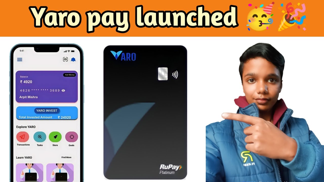 Yaro app launched? || Yaro pay for teens || Yaro pay card - YouTube
