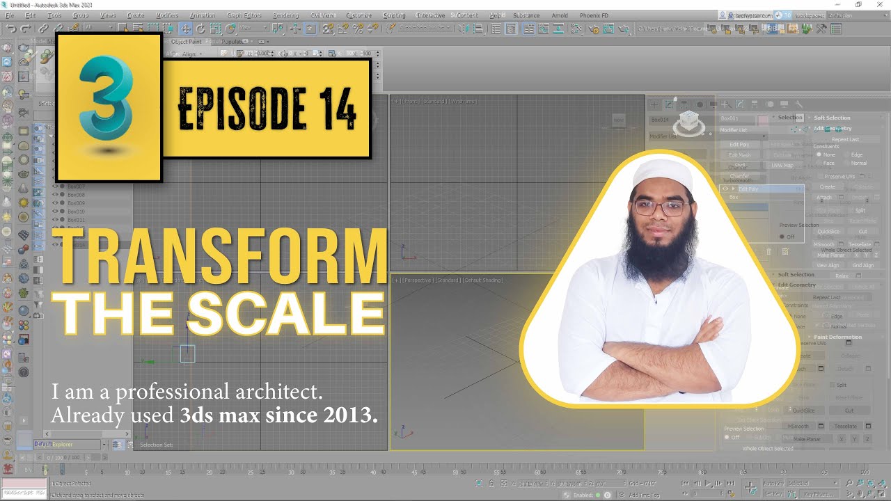 Scale Reference 3ds Max | 3D Modeling in 3ds Max 2022 | Architect ...