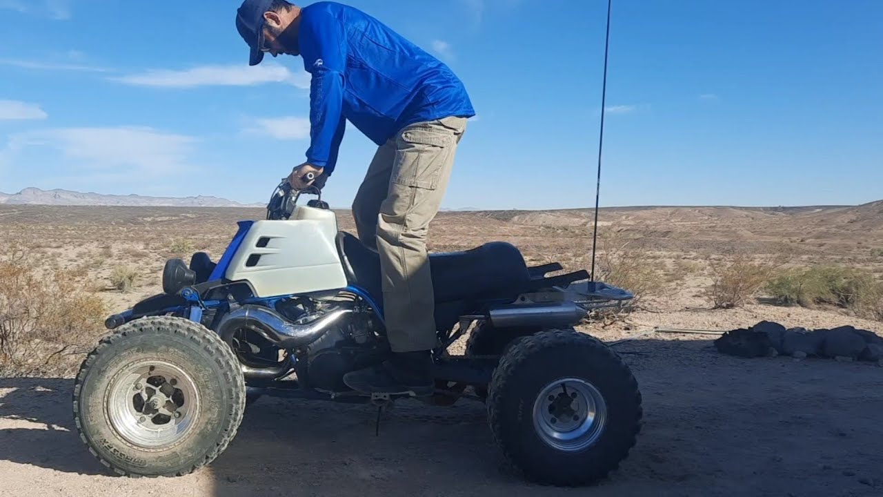 421 Desert Banshee Cold Start FMF FATTY PIPES #banshee - YouTube