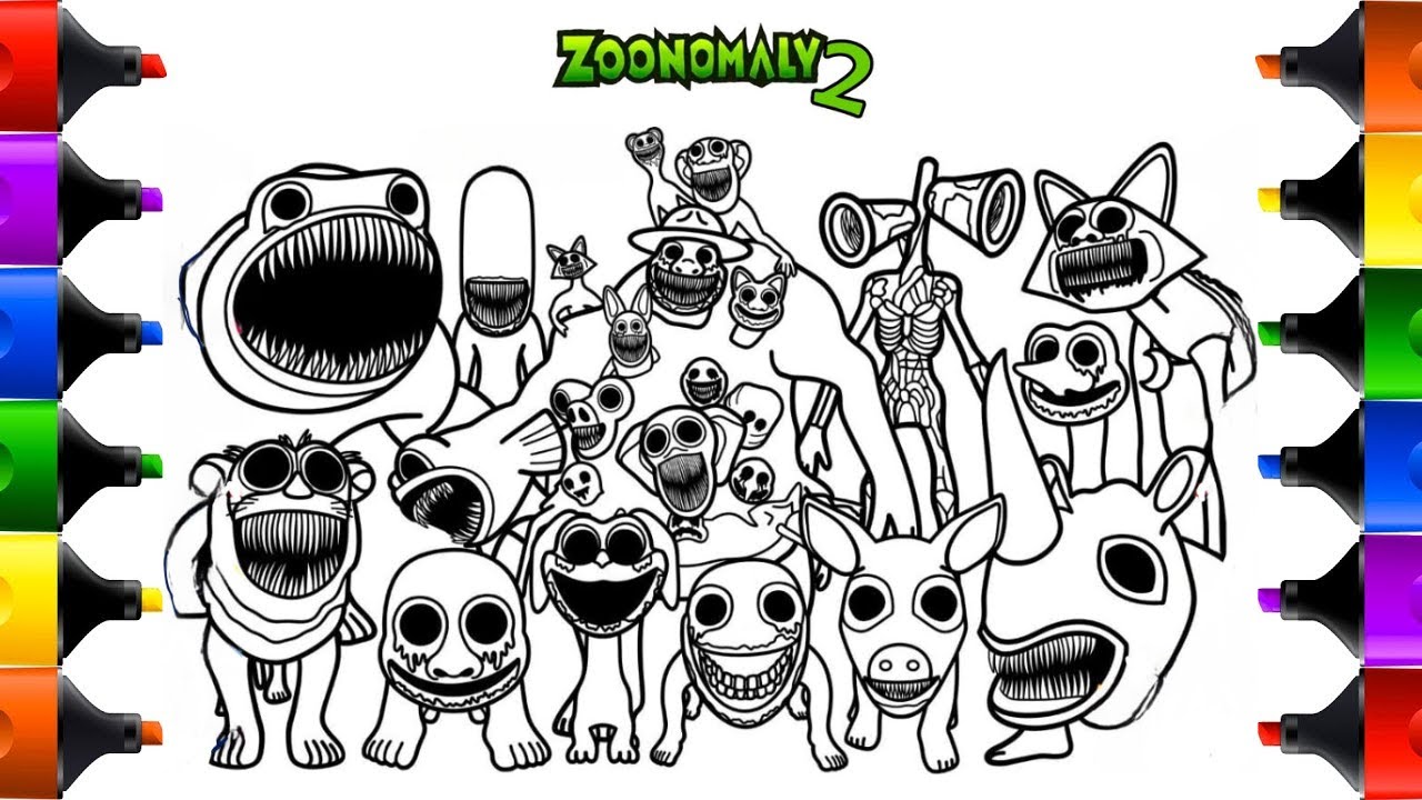 ZOONOMALY 2 Coloring Pages / Coloring All New Zoonomaly 2 Monsters ...