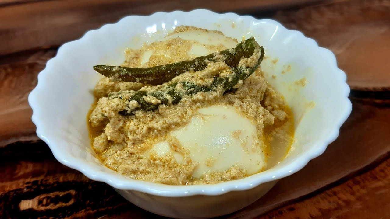 Dim Posto | Egg Poppy seeds gravy | Anda aur khaskas ki curry - YouTube