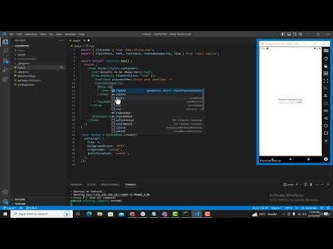 3.Creating Simple GUI for Chatbot Application in React Native - YouTube