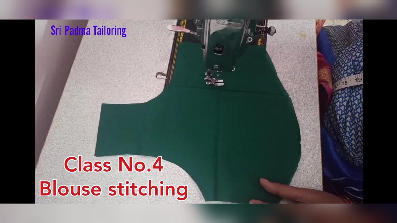 4. Blouse Stitching Tutorial / ப்ளவுஸ் தைக்கும் பயிற்சி - YouTube