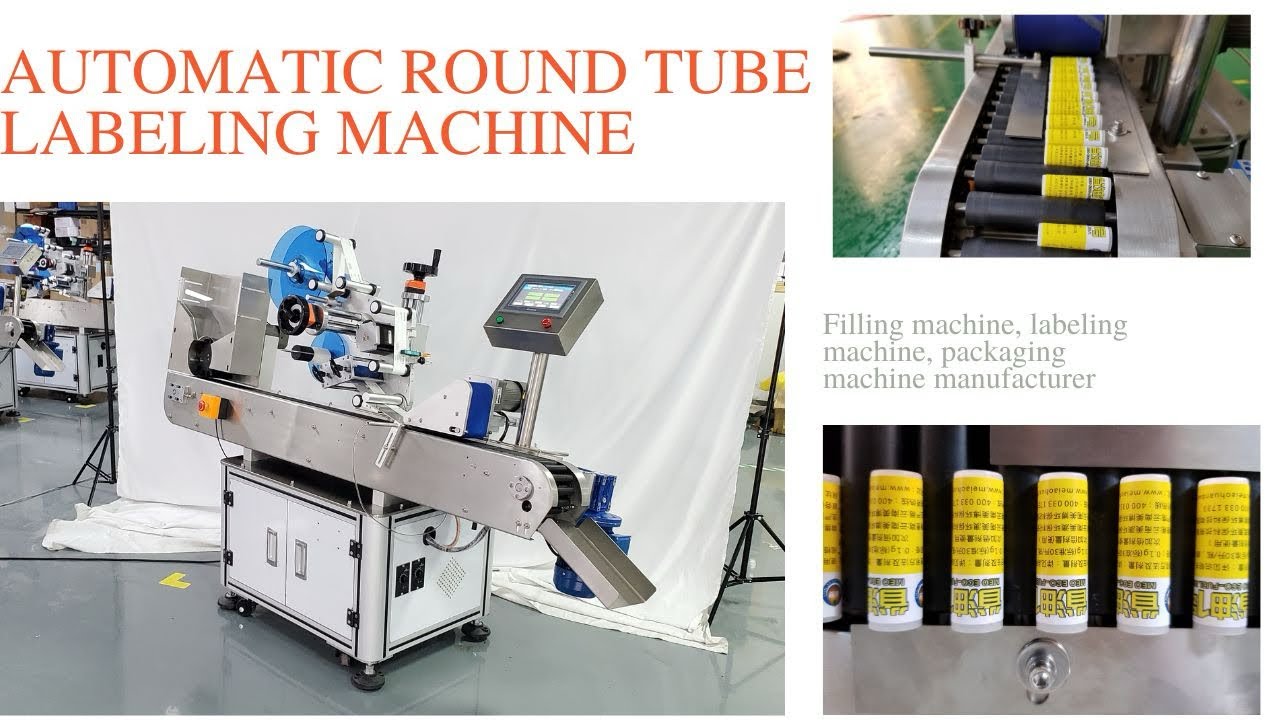 Round tube labeling machine | TB-961 automatic horizontal labeling ...