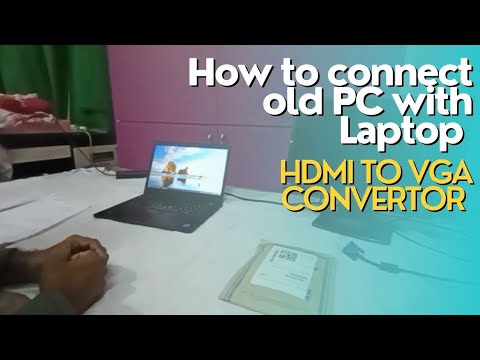 How to connect old PC with Laptop | PC as a Secondary monitor | HDMI to ...