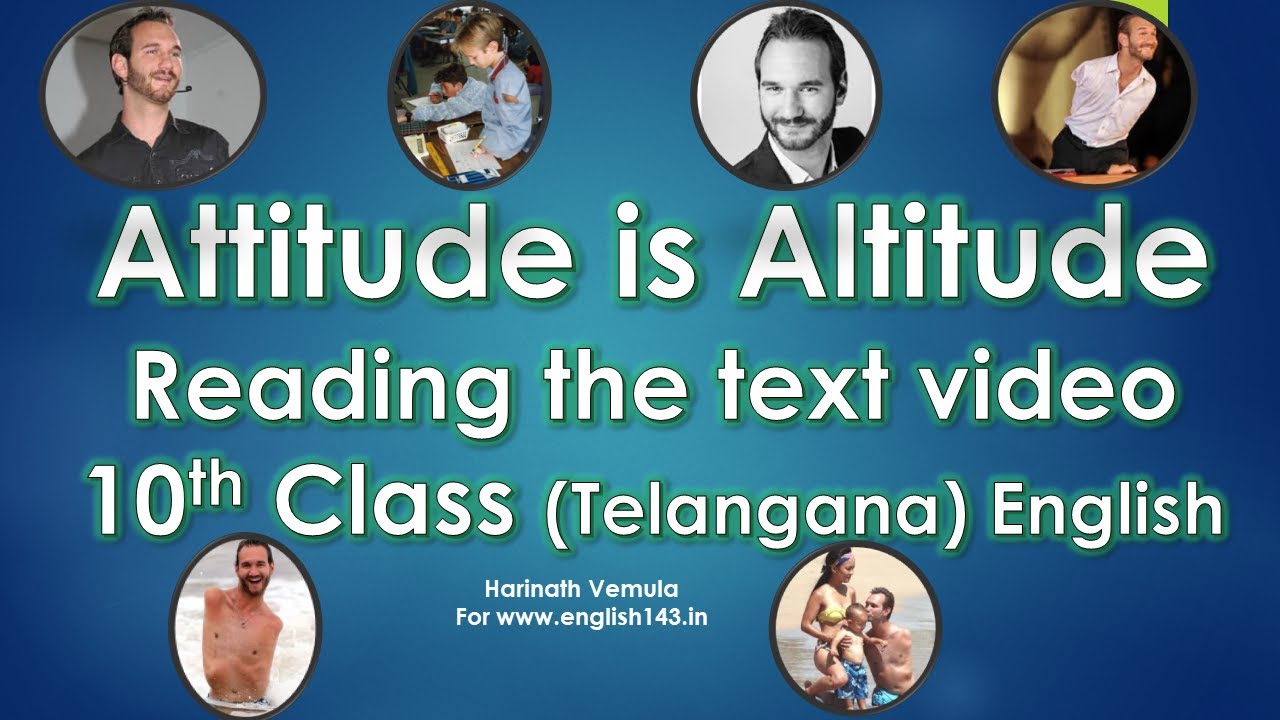 Unit 1: Attitude is Altitude (Nick Vujicic) Text Reading Video for ...