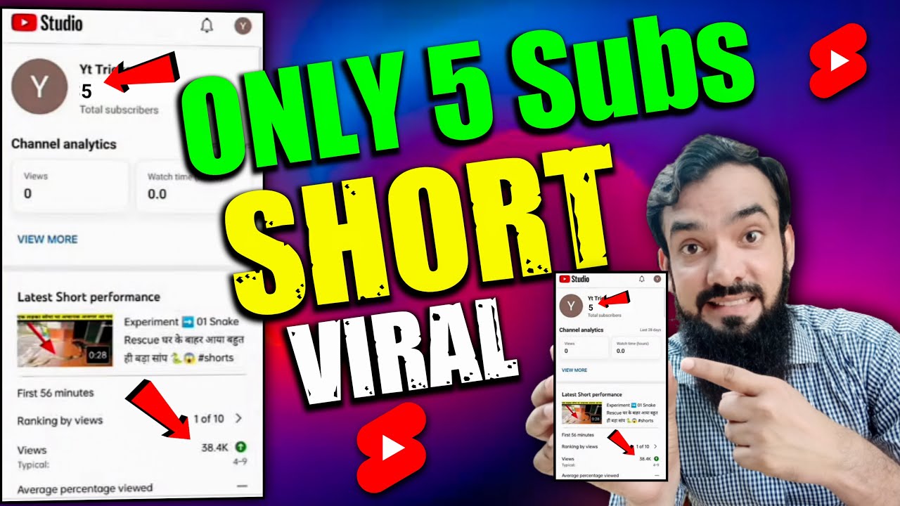 🥳 5 Subs se SHORTS VIRAL📈 short video viral tips and tricks !short ...
