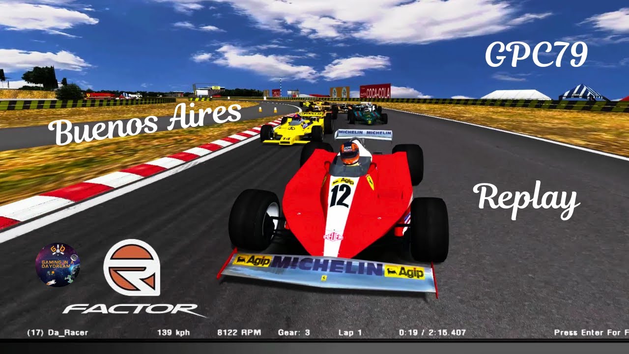 rFACTOR GPC79 GP BUENOS AIRES FIRST LAPS REPLAY PC KEYBOARD GAMEPLAY ...