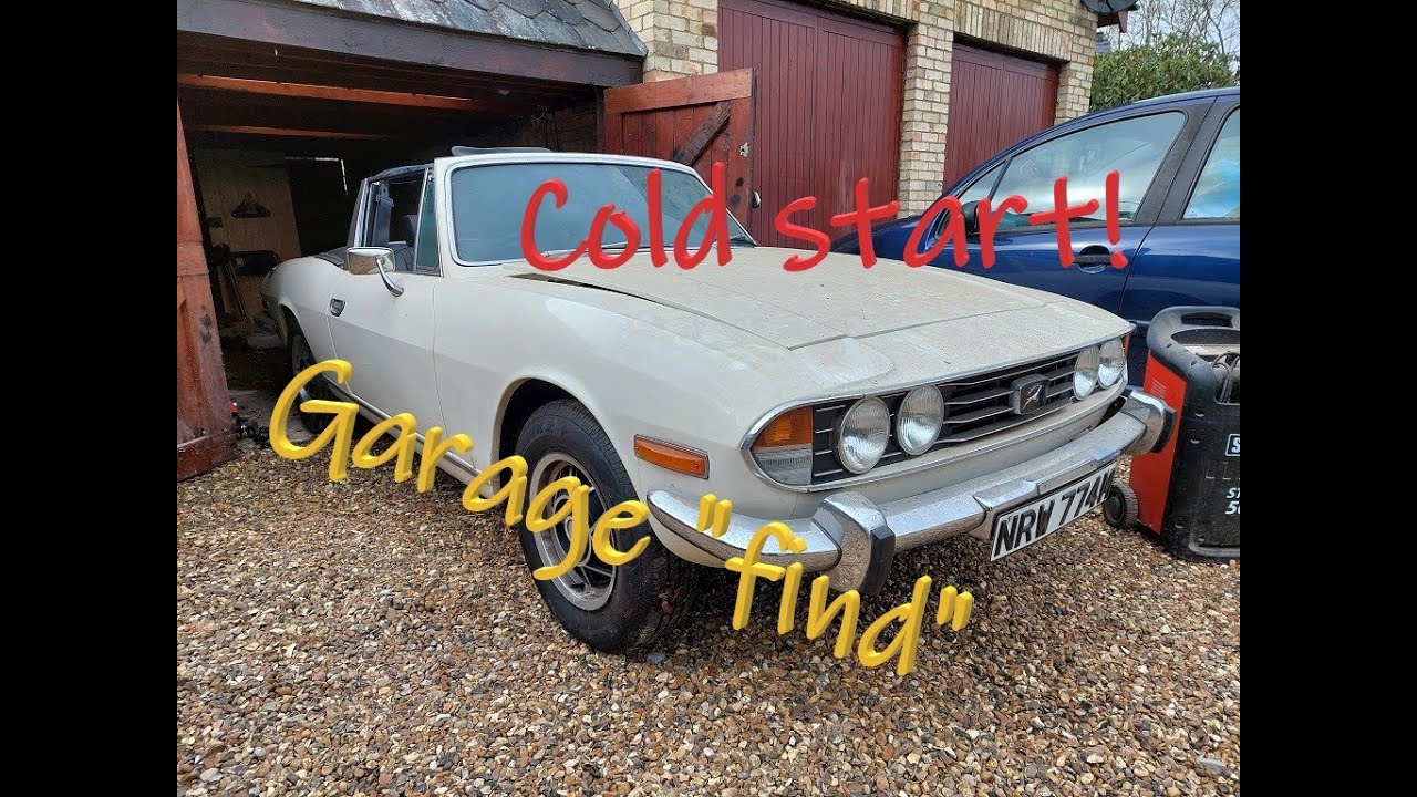 My Triumph Stag, time to wake it up - pt1 - YouTube