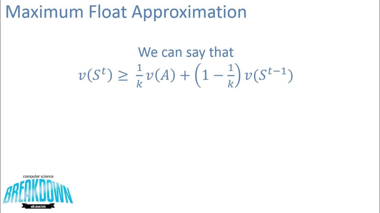 Maximum Float Problem - Approximation Algorithms - YouTube