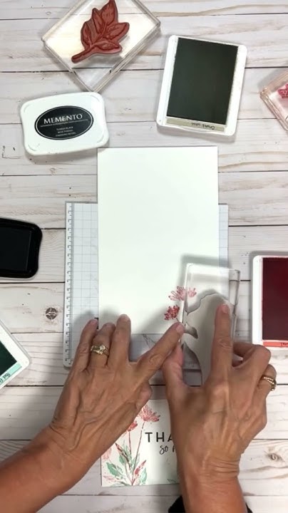 Stamp with a SIP and design a one layer card! #sip #stamps #paper #ink #papercraft #shorts - YouTube