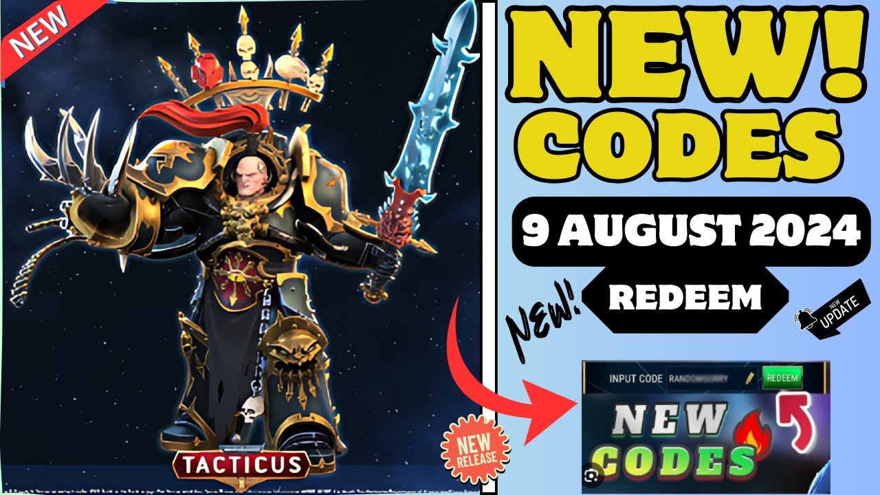 🎁9 AUGUST!🎁CODES💥WARHAMMER TACTICUS CODES 2024 -WARHAMMER TACTICUS ...