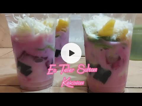 NYOBA RESEP ES TELER SULTAN KEKINIAN || TERNYATA ENAK BANGEET - YouTube