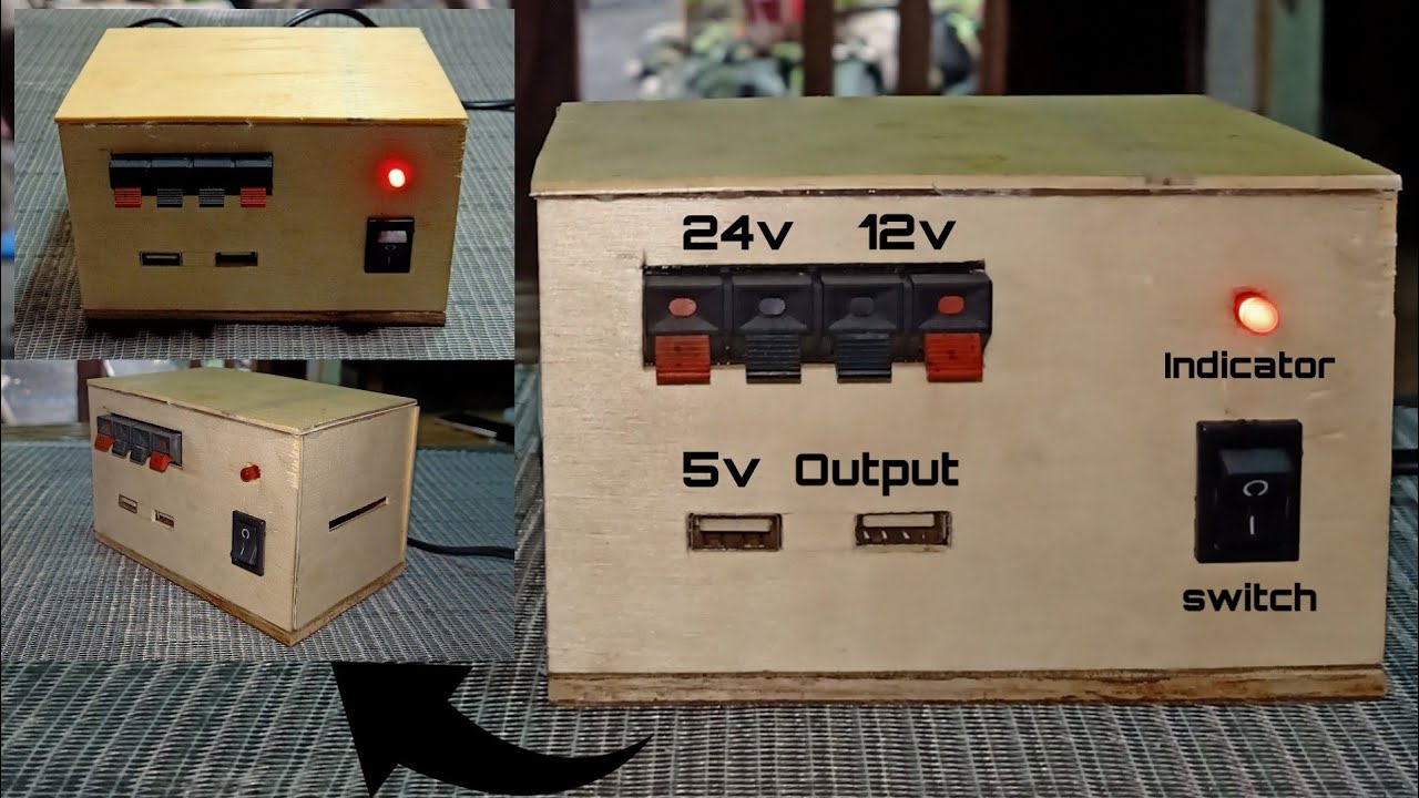How to Make a 3 in 1 Power Supply in a Box - YouTube