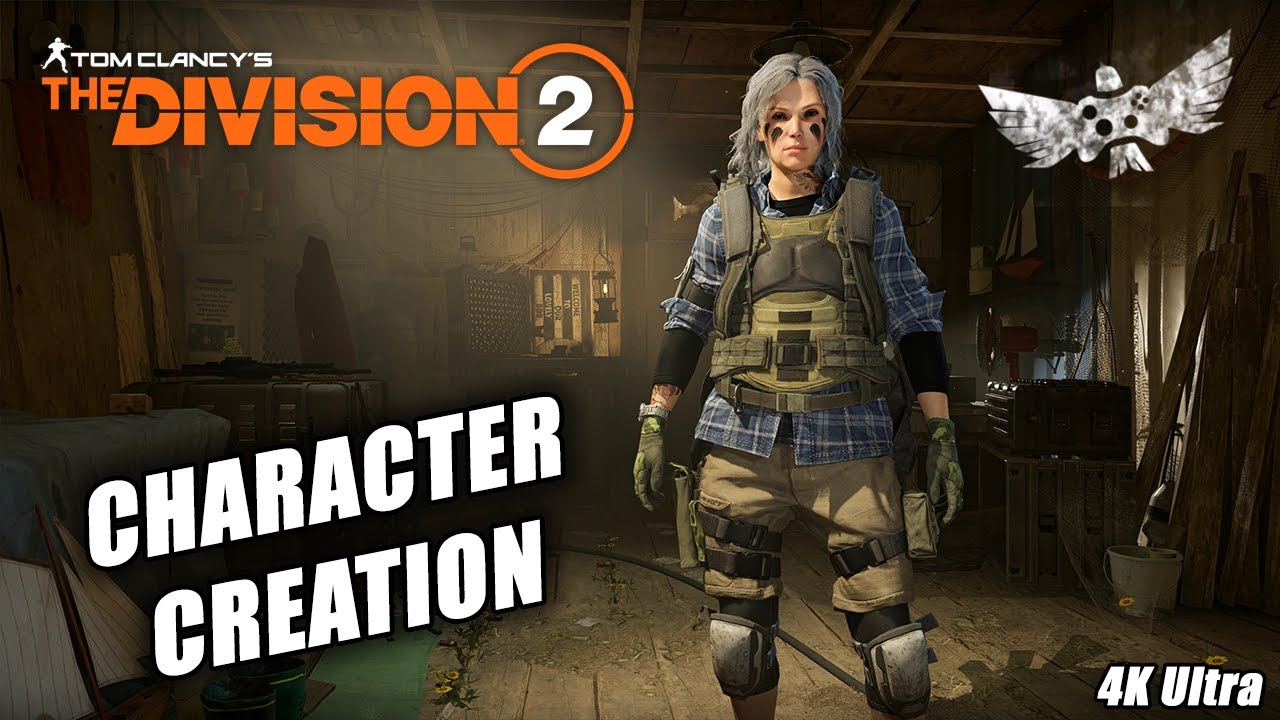 The Division 2 | Character creation | 4k | Falcon Gaming Art - YouTube