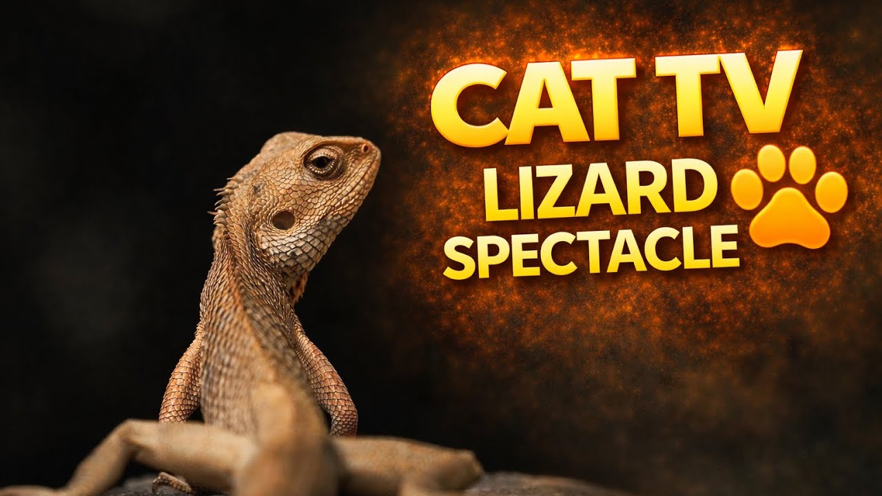 CAT TV | Wild Lizards Turn Your Cat's Screen into a Thrilling Jungle ...