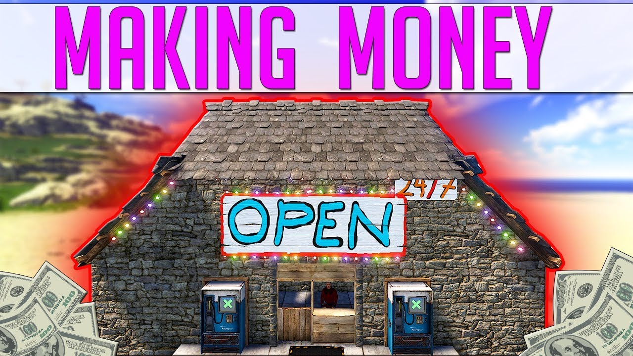 Running a BIG VILLAGE with Multiple STORE OWNERS - Funny Rust Shop ...