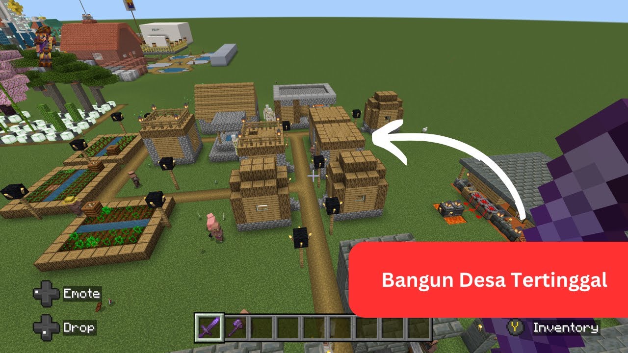 azlan gamming- Desa Tertinggal Minecraft: Transformasi Jadi Desa Modern ...