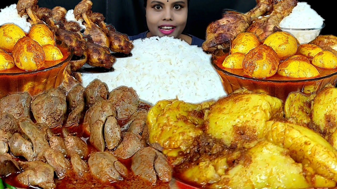 Eating Show Mutton Fat Curry Asmr Eating Egg Curry Mukbang Eating Video ...