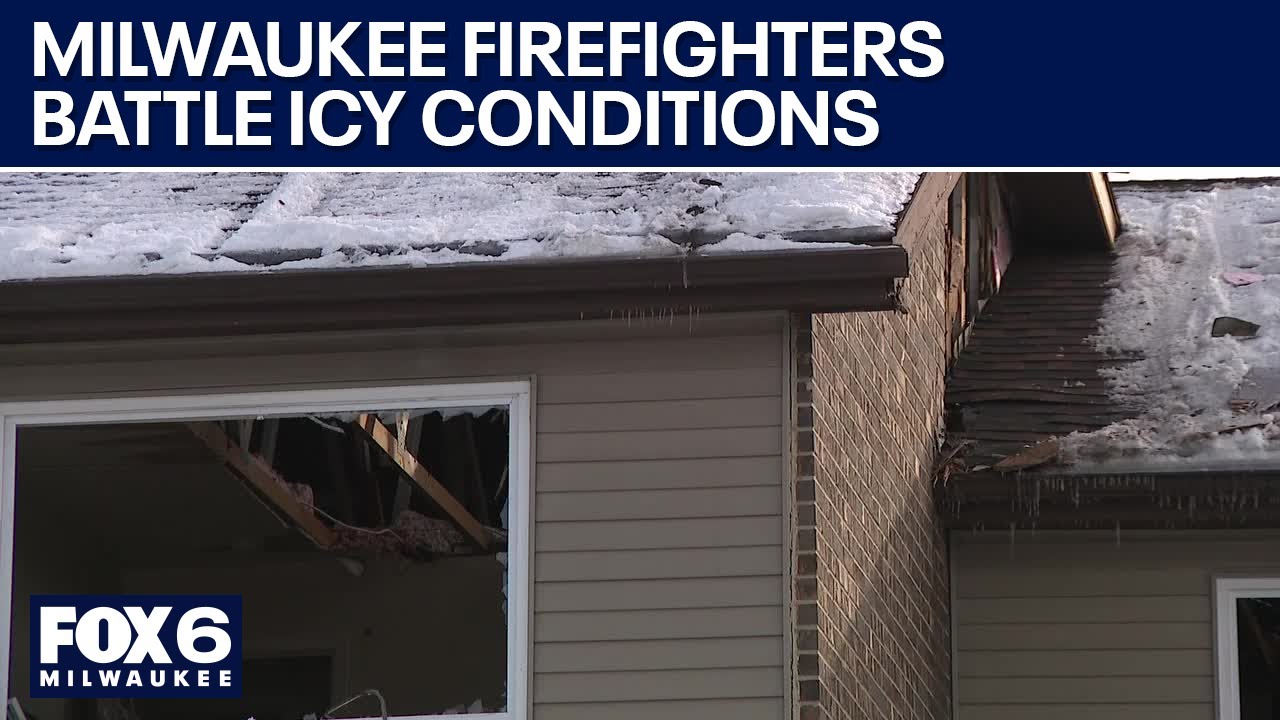 Milwaukee apartment fire; firefighters face icy conditions | FOX6 News ...