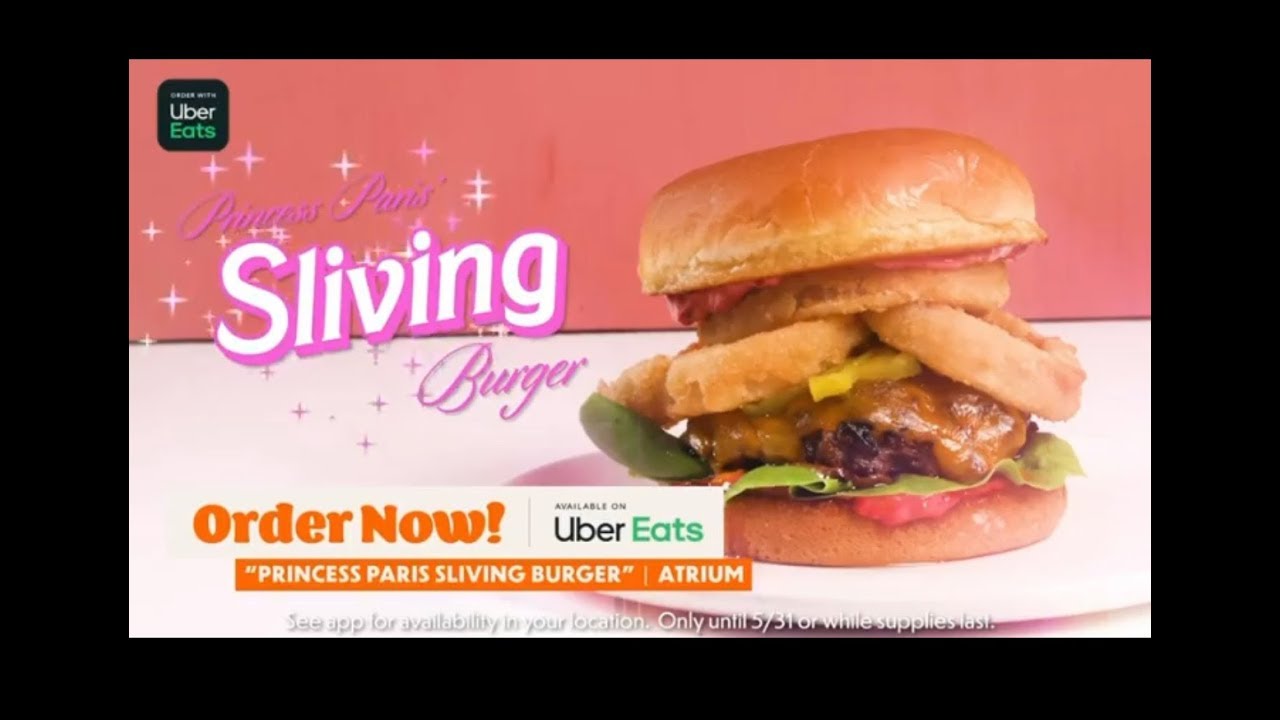 The Princess Paris Sliving Burger | Paris Hilton - YouTube