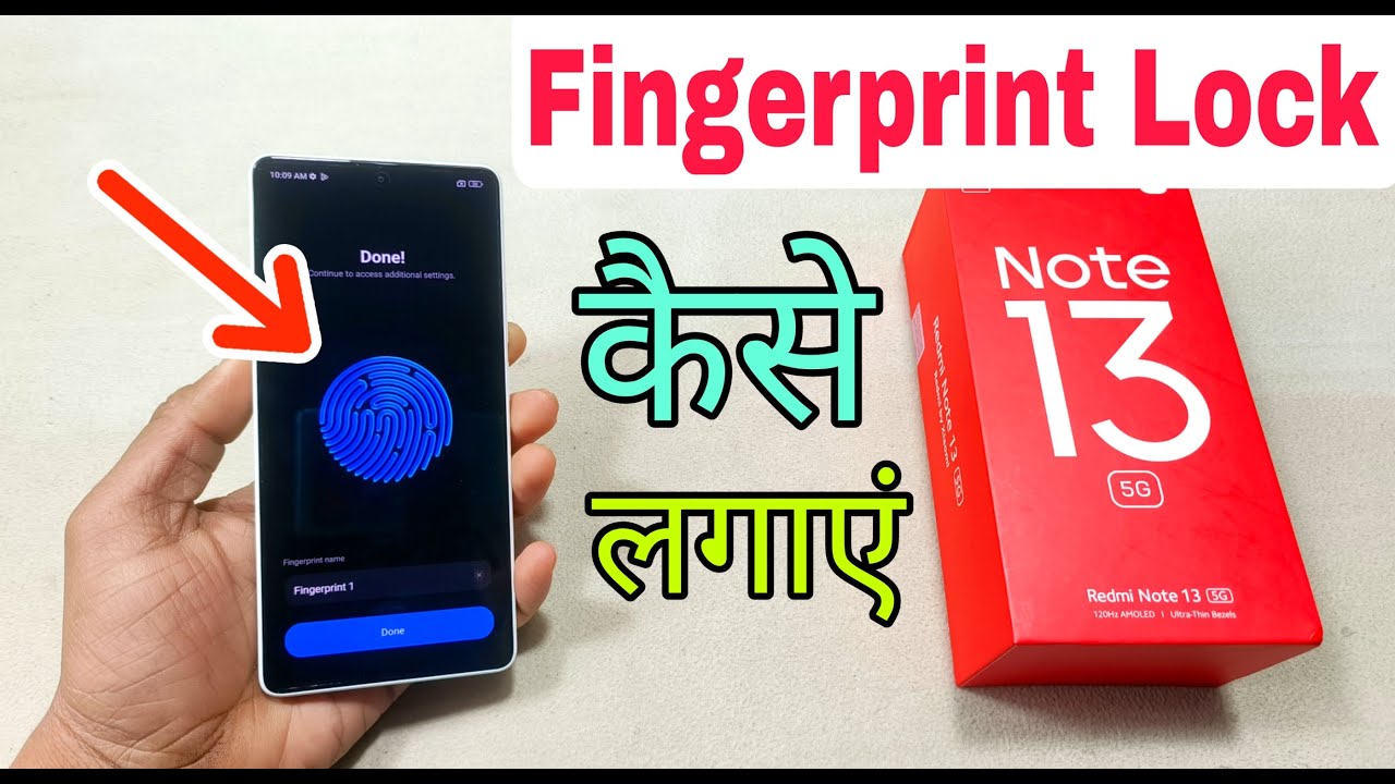 Redmi Note 13 5G Fingerprint Lock Settings | Redmi Note 13 5G ...
