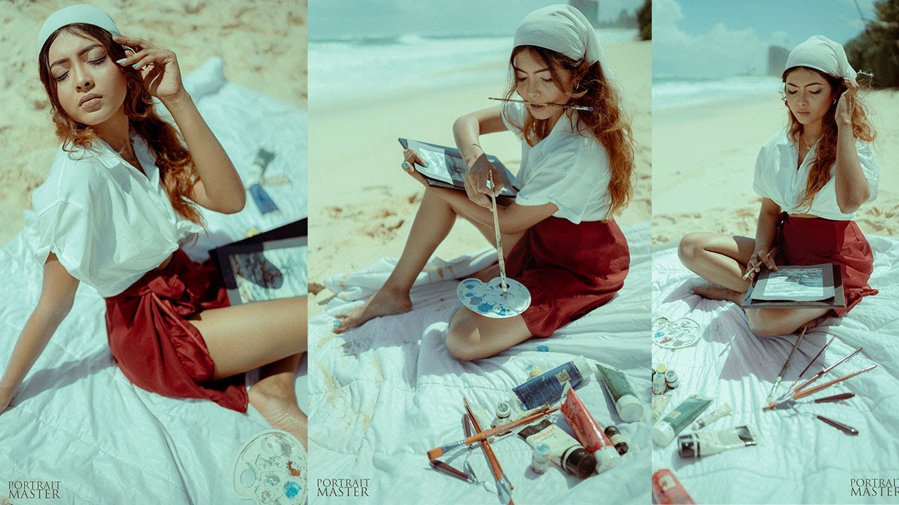 Coastal Canvas: Artistic Beach Photoshoot with a Creative Soul - YouTube