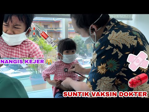 NANGIS KEJER 😱 QIANA SUNTIK VAKSIN BCG DI RUMAH SAKIT💉| QIFA AGUNG