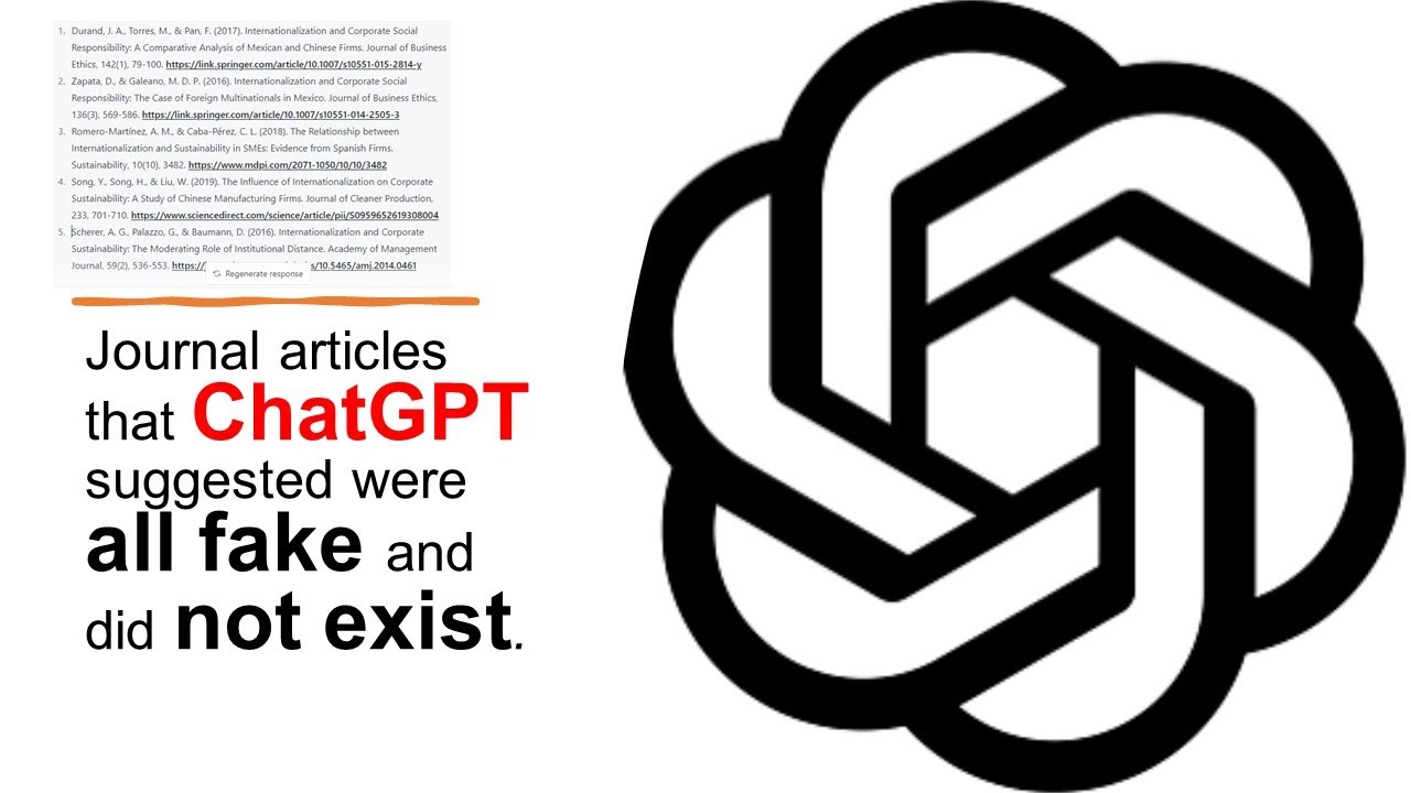 ChatGPT lies with fake articles 챗GPT 가짜 논문으로 거짓말을 하다 - YouTube