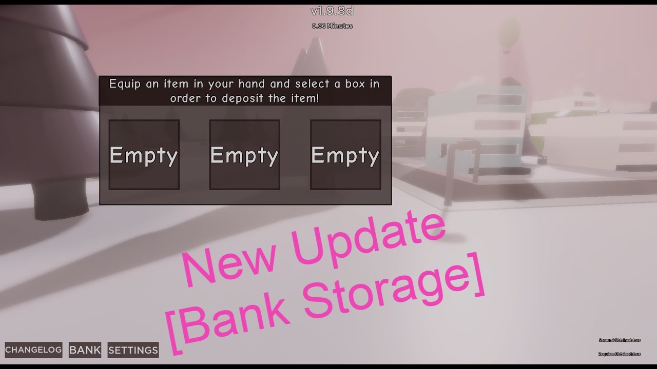 New Update A Bizarre Day Add [Bank Storage] Roblox ABD - YouTube