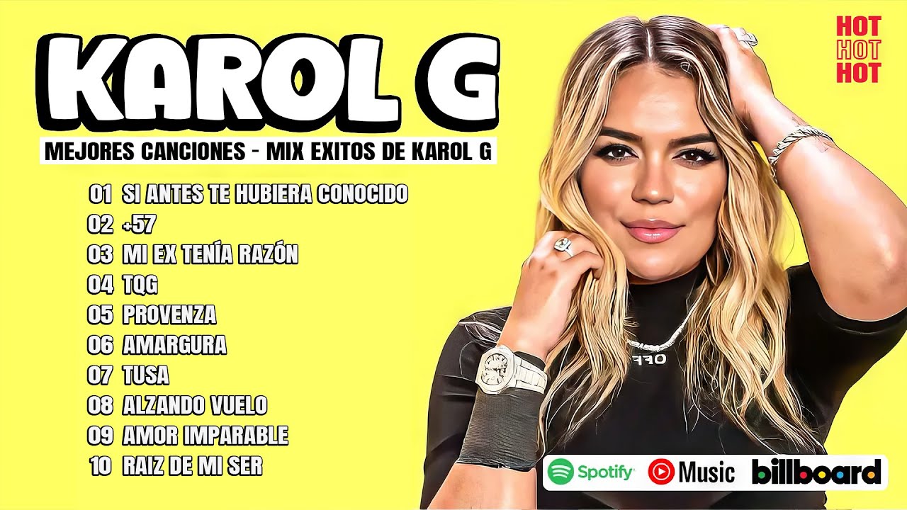 Karol G 2025 - Mejores Canciones de Karol G - Grandes Éxitos De Karol G ...