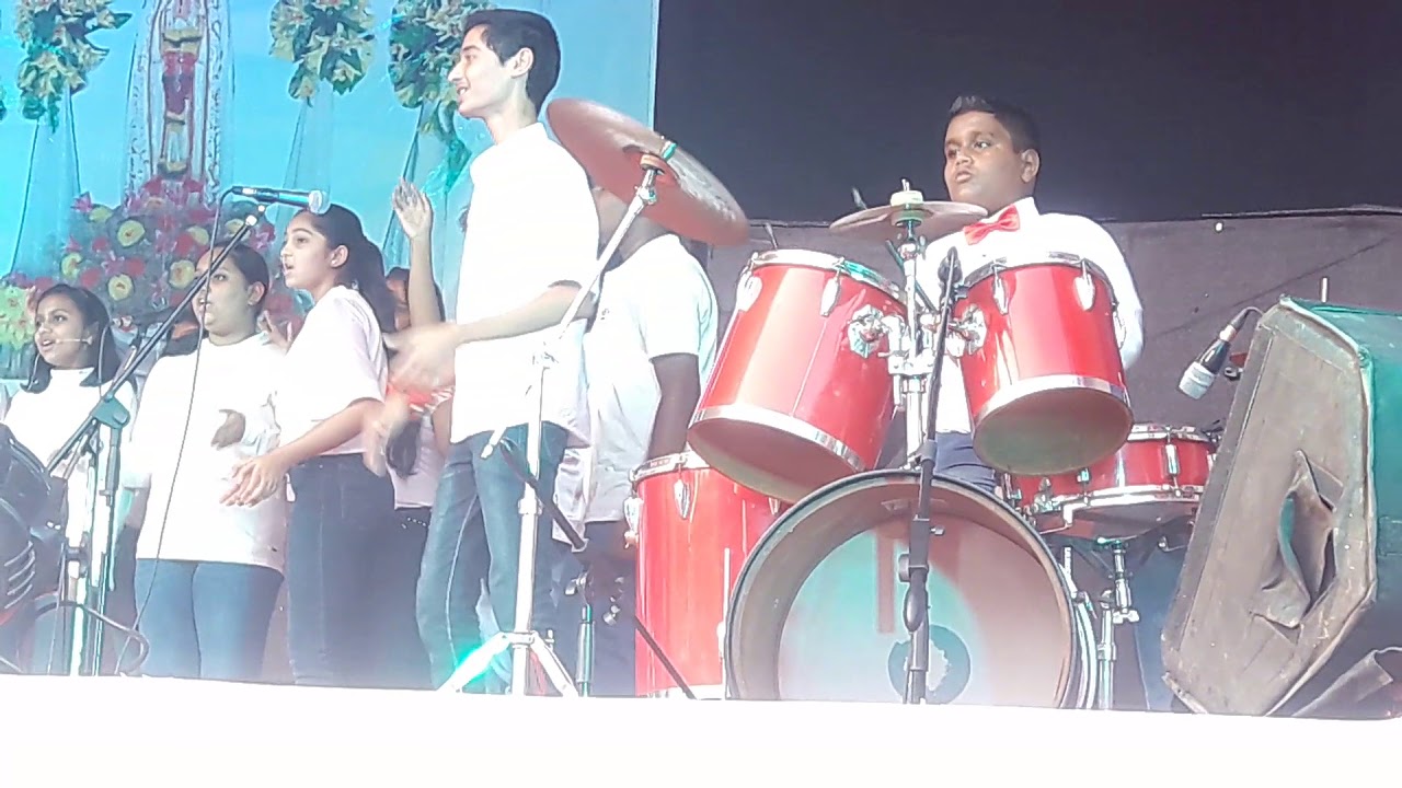 Isaiah Gomes playing drums @Fatima High School*Annual Day..(2) - YouTube