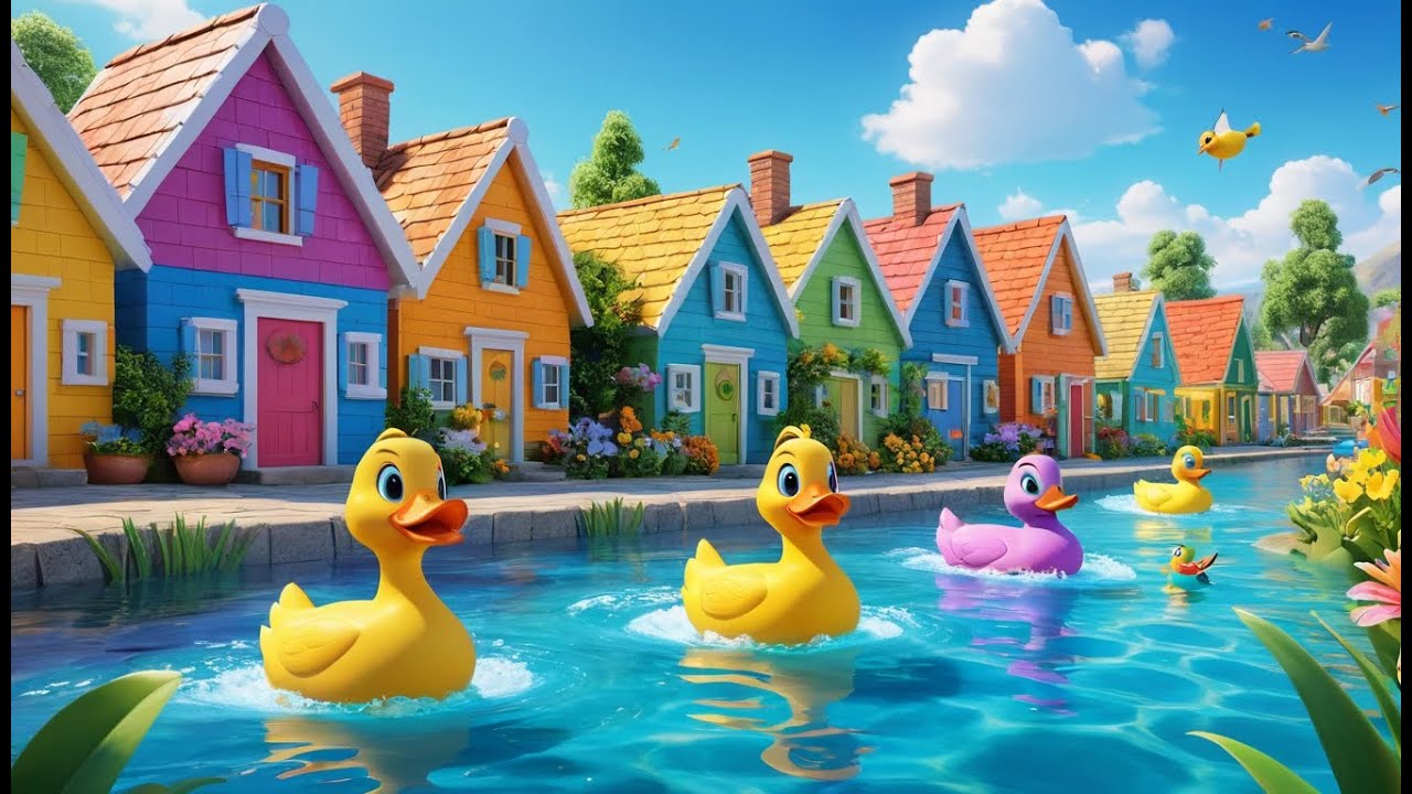 Ducks Go Quack and Fish Go Swish | Fun Animal Song for Kids | Playful ...