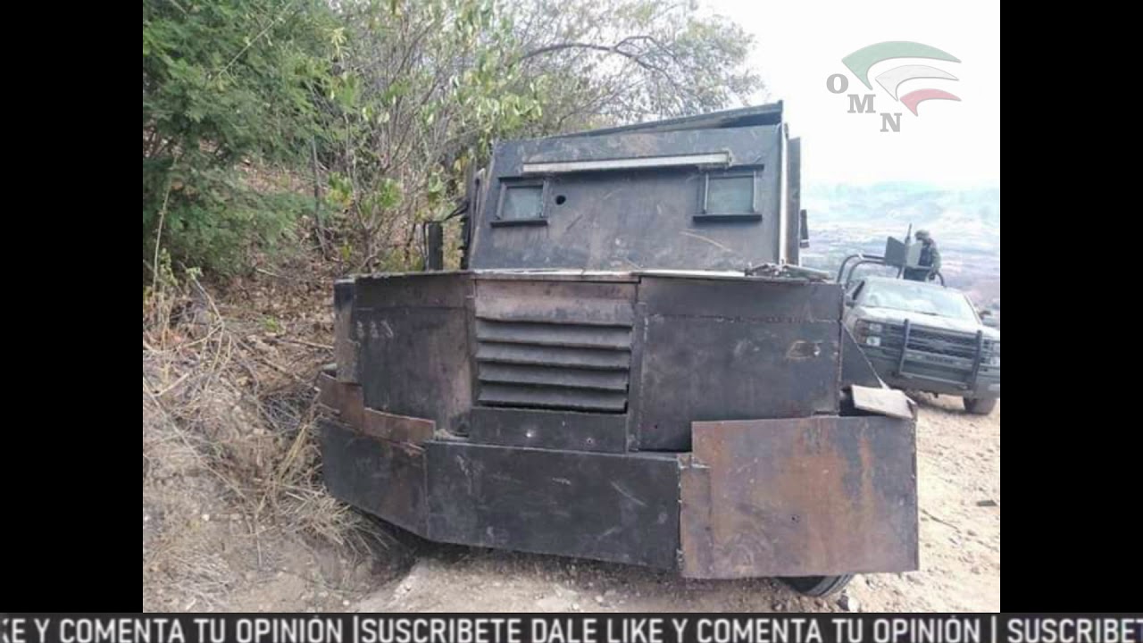 MONSTRUO del CJNG decomisado y delincuentes huyen. - YouTube