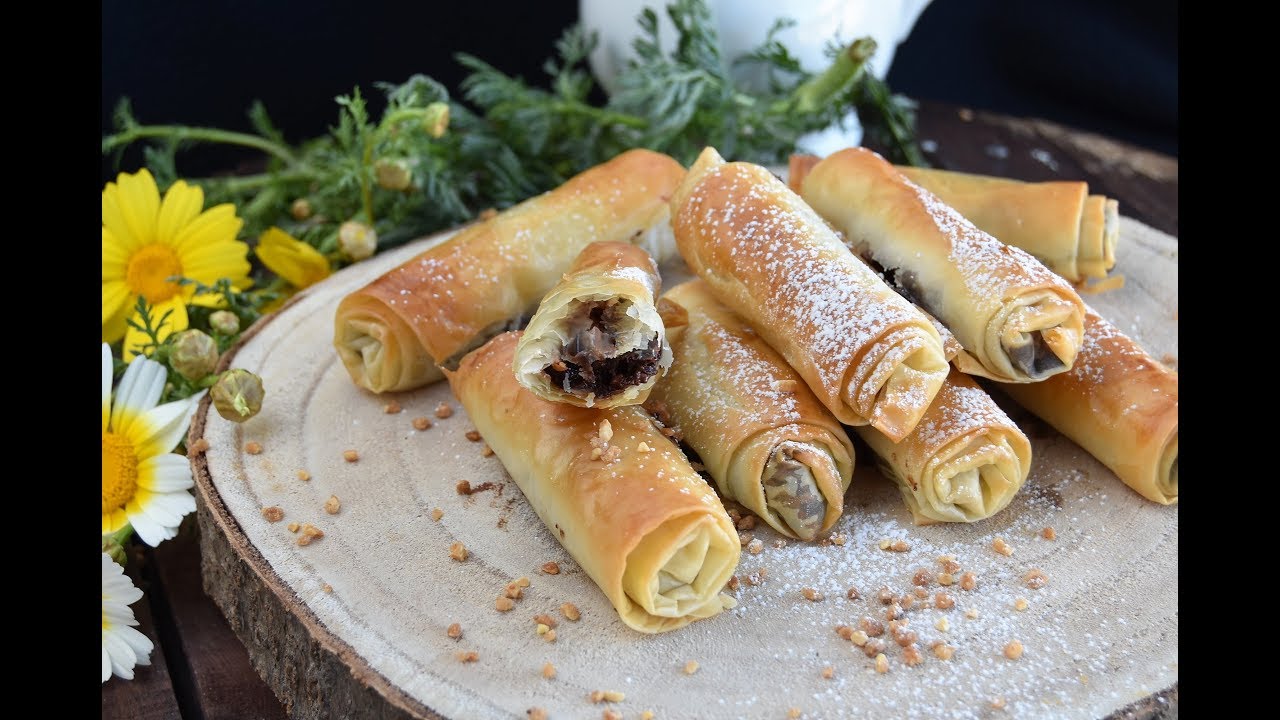 Rollitos crujientes de chocolate y plátano - YouTube