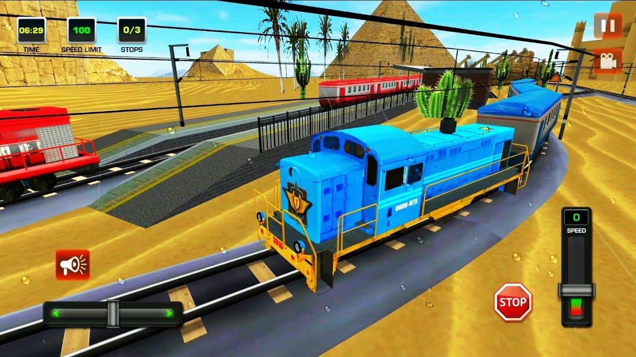 Blue Ornish Steam High Speed Train Driving - Train Driving Simulator ...