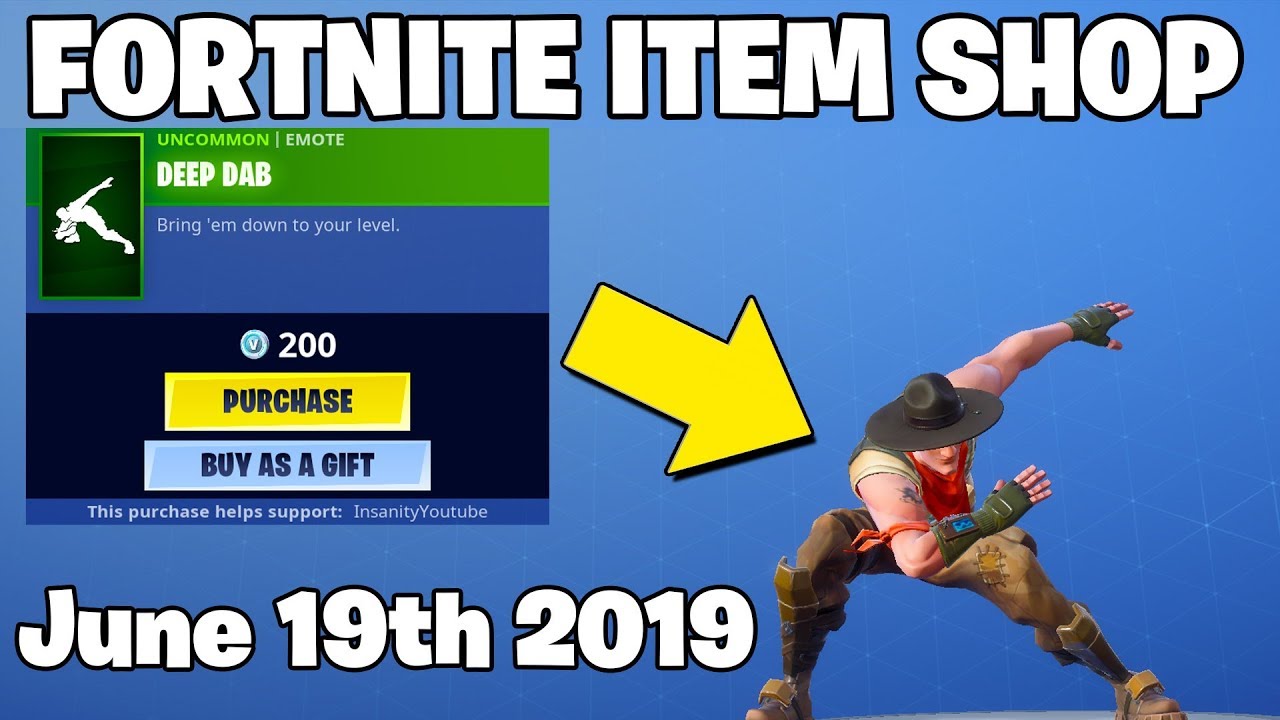 *NEW* DEEP DAB Emote! - Fortnite Item Shop 19th of June (FORTNITE ...