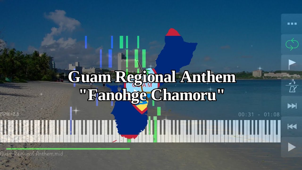 Guam Regional Anthem | Fanohge Chamoru - Piano - YouTube