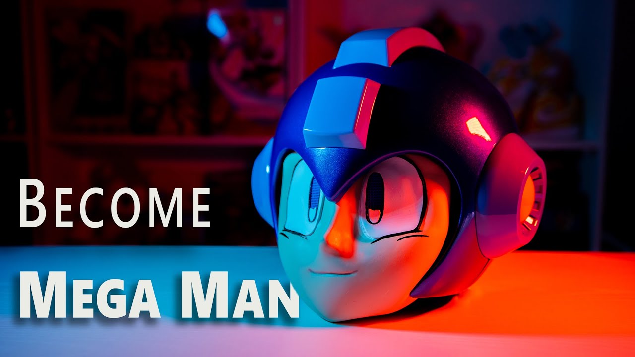 DIY Mega Man Mask | I broke it midway... | - YouTube