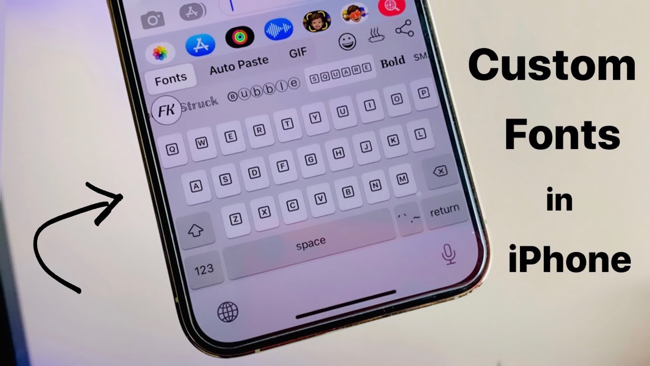 Haw to set custom fonts in any iPhone - Fonts in iPhone ( IOS 16 ...