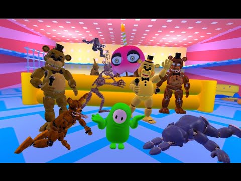 Freddy and friends in Fall Guys part 3!!! (FNAF Gmod roleplay!!!) - YouTube