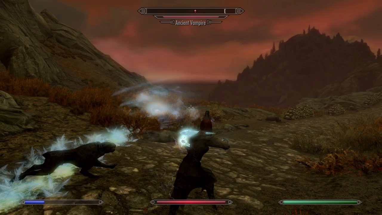 Skyrim: Vampires and Death Hounds - YouTube