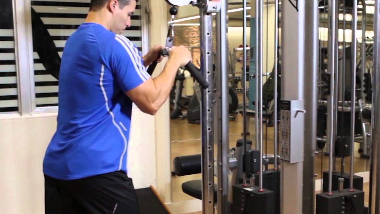 Cable Pushdown - Triceps Exercise - YouTube