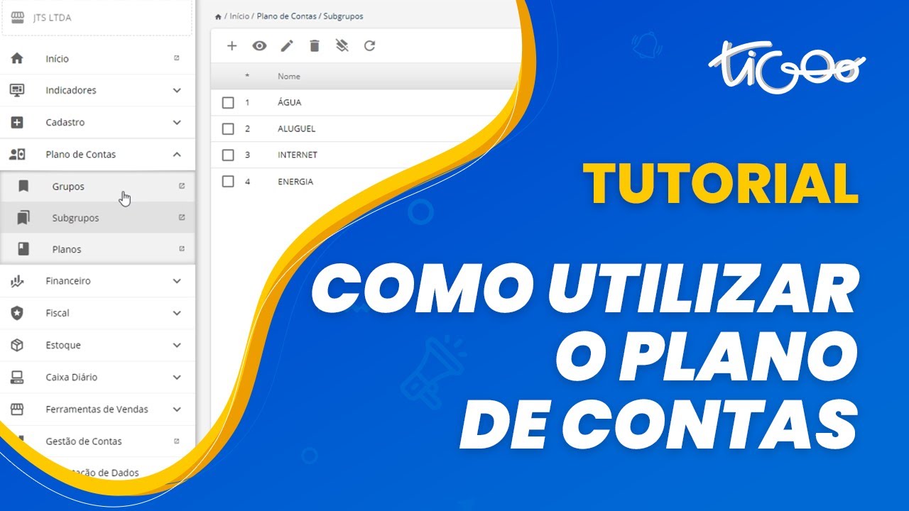 Tutorial | Como utilizar o plano de contas - YouTube