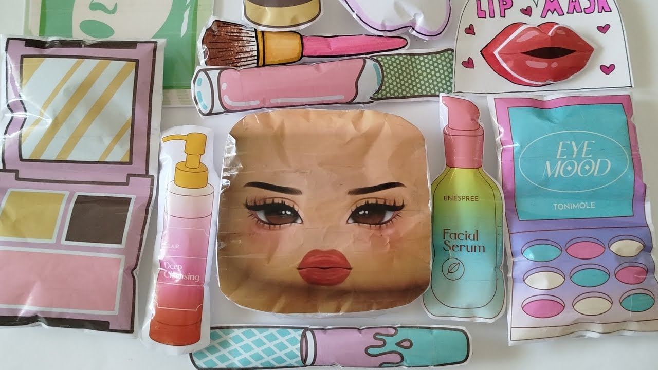 [🎀Paperdiy🎀] Roblox 로블록스 Skincare & Makeup ASMR | Squishy | Satisfying ...