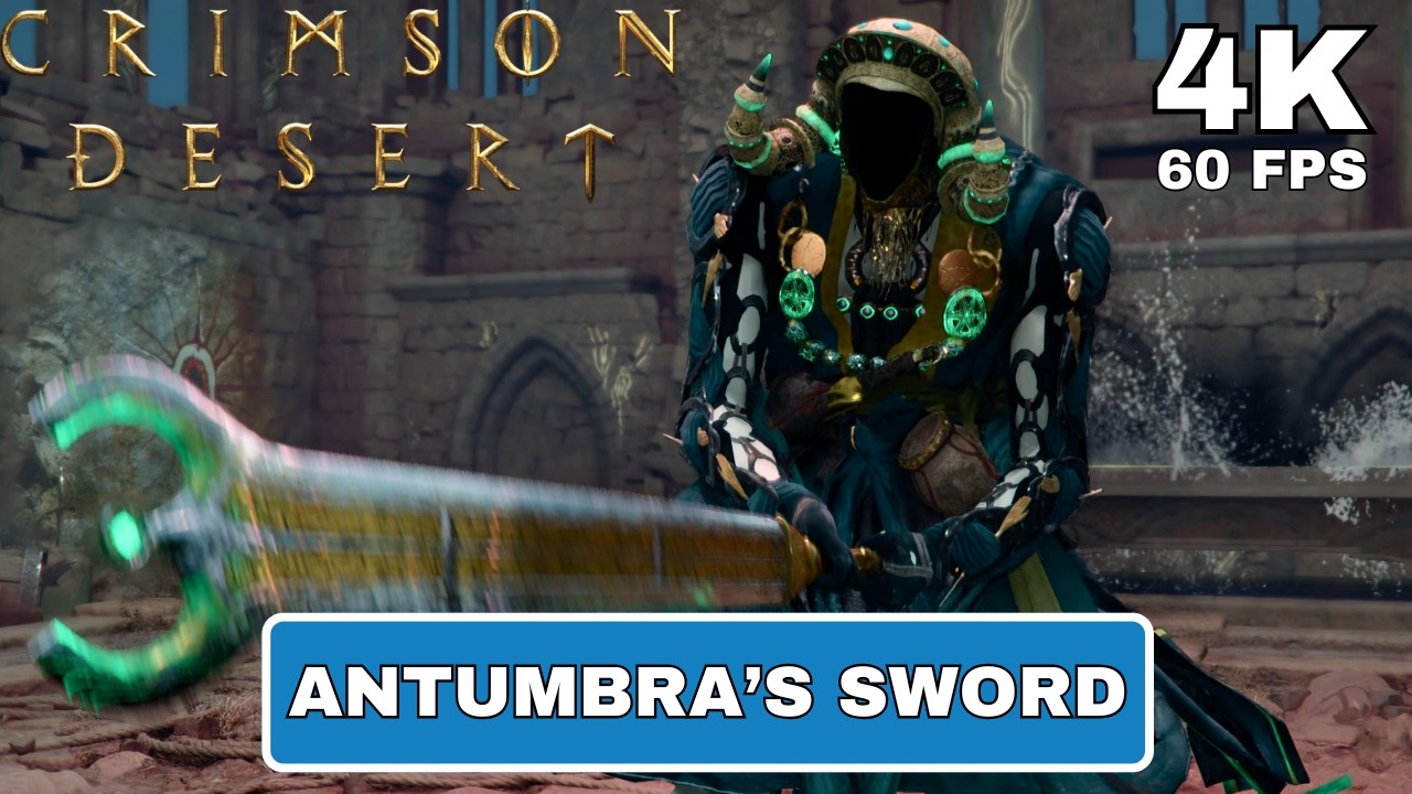 CRIMSON DESERT Antumbra's Sword [4K 60FPS PC CINEMATIC] - No Commentary ...